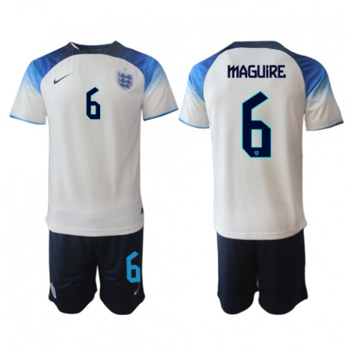Engeland Harry Maguire 6 Kind Thuistenue WK voetbal 2022