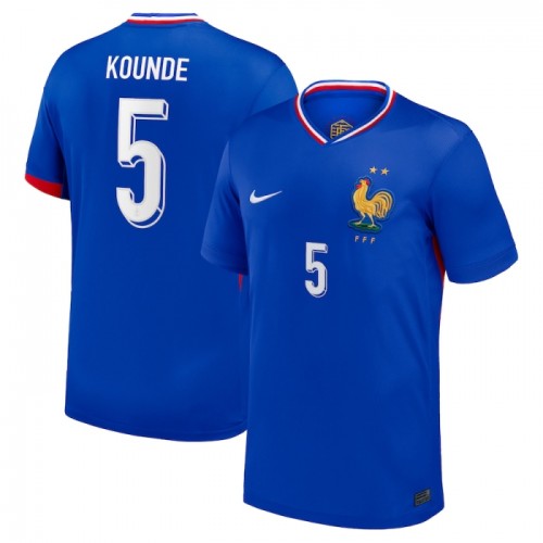 Frankrijk Kounde 5 Thuisshirt EK 2024